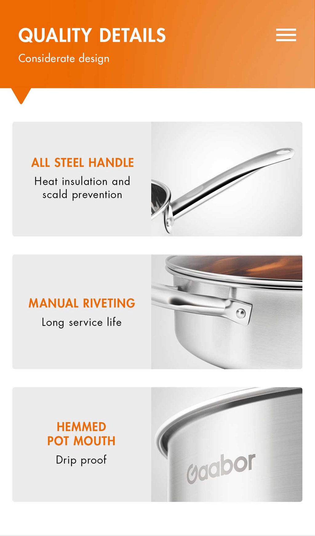 Gaabor Citrin Cookware Non Stick Home Cooking 4-Piece Set | Shopee ...