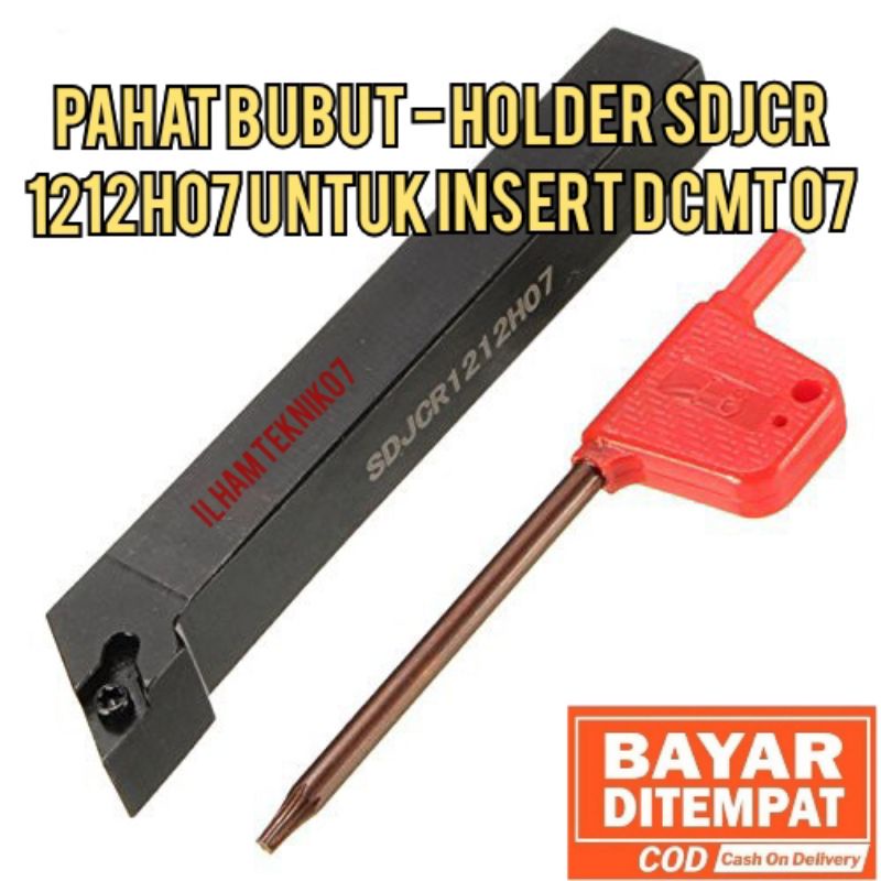 Lathe chisel - holder SDJCR 1212H07 for DCMT 07 insert | Shopee Philippines