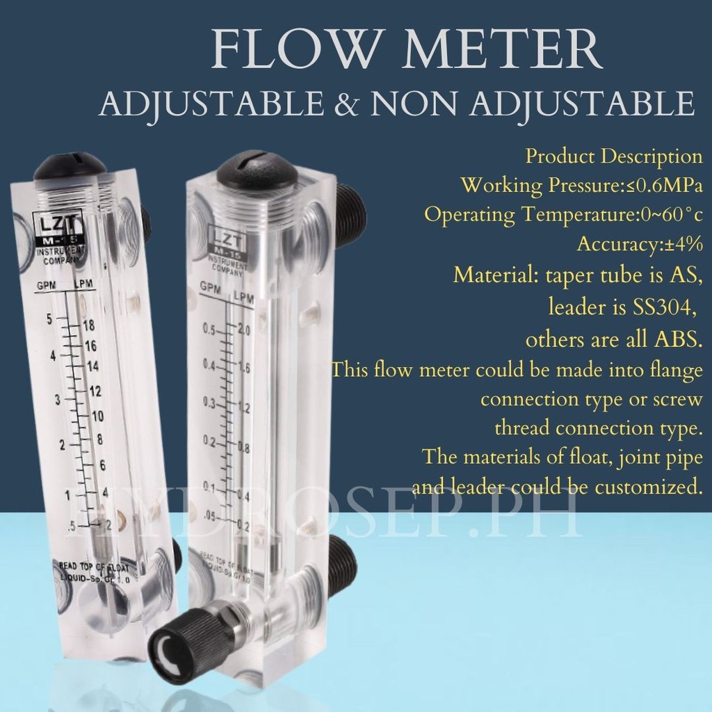 Flow Meter Adjustable 5GPM | Shopee Philippines