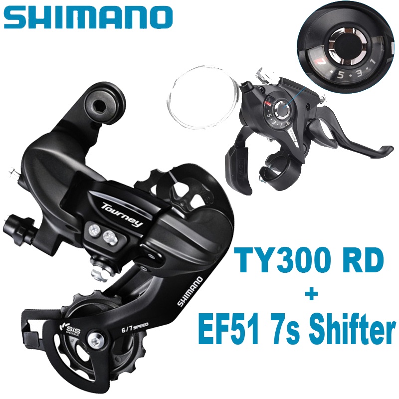 Shimano Tourney 7/8s RD Shifter Groupset TY300 Rear Derailleur EF51 3x7/8 Speed Shifter Bike ...