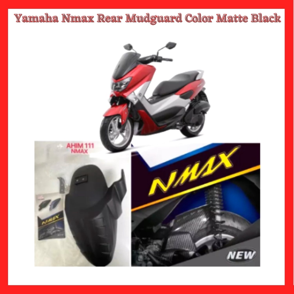 Motorcycle Tire Hugger Yamaha Nmax Rear Mudguard Color Matte Black Made ...