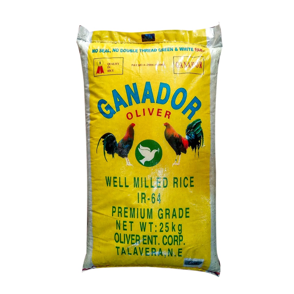 25KG Ganador Oliver Well Milled Rice / Bigas | Shopee Philippines