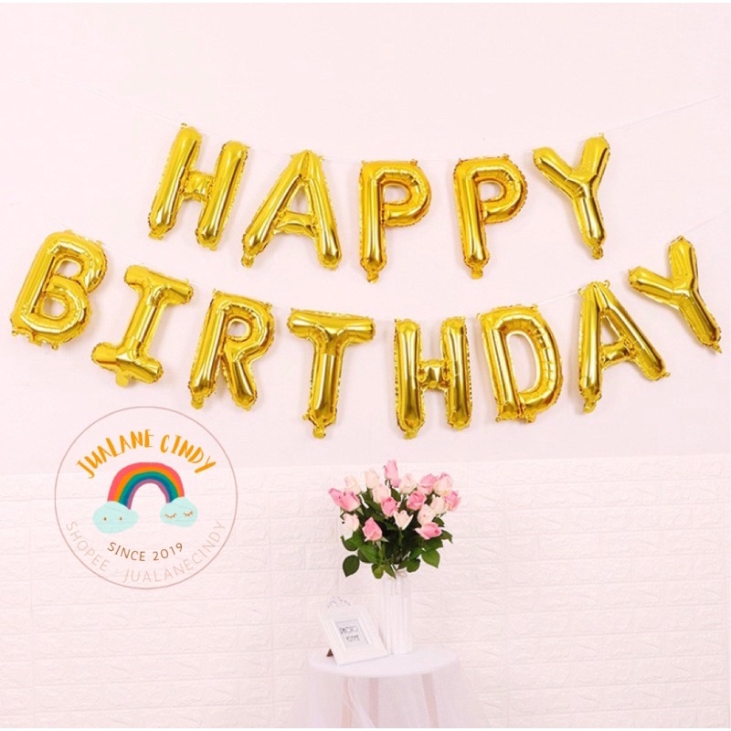 1 SET HAPPY BIRTHDAY BALLOONS / HAPPY BIRTHDAY BALLOON PACKAGE / HBD ...