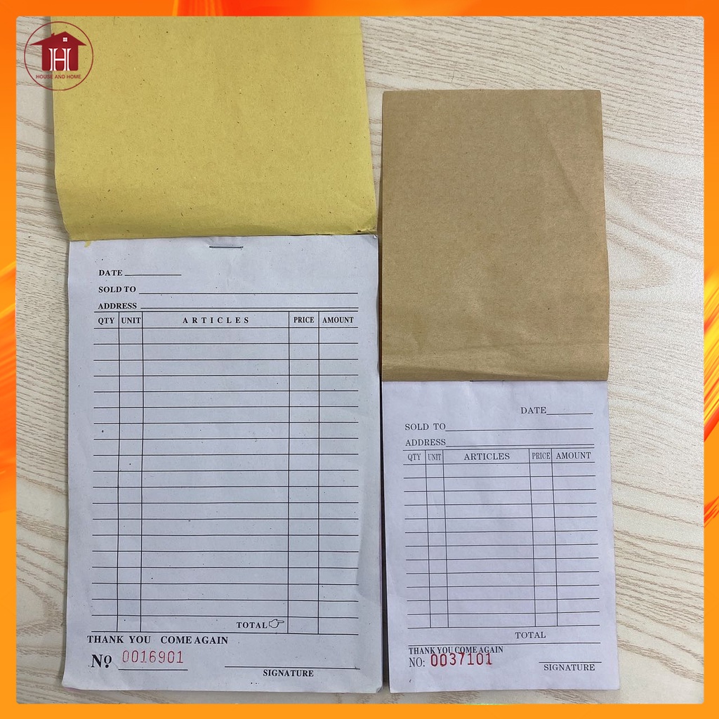 Receipt Resibo With Carbon Carbon Paper Two Size COD | Shopee Philippines