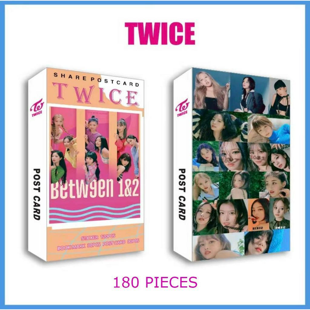 TWICE 180 PIECES Postcards, Bookmarks, Stickers in one box | Shopee ...