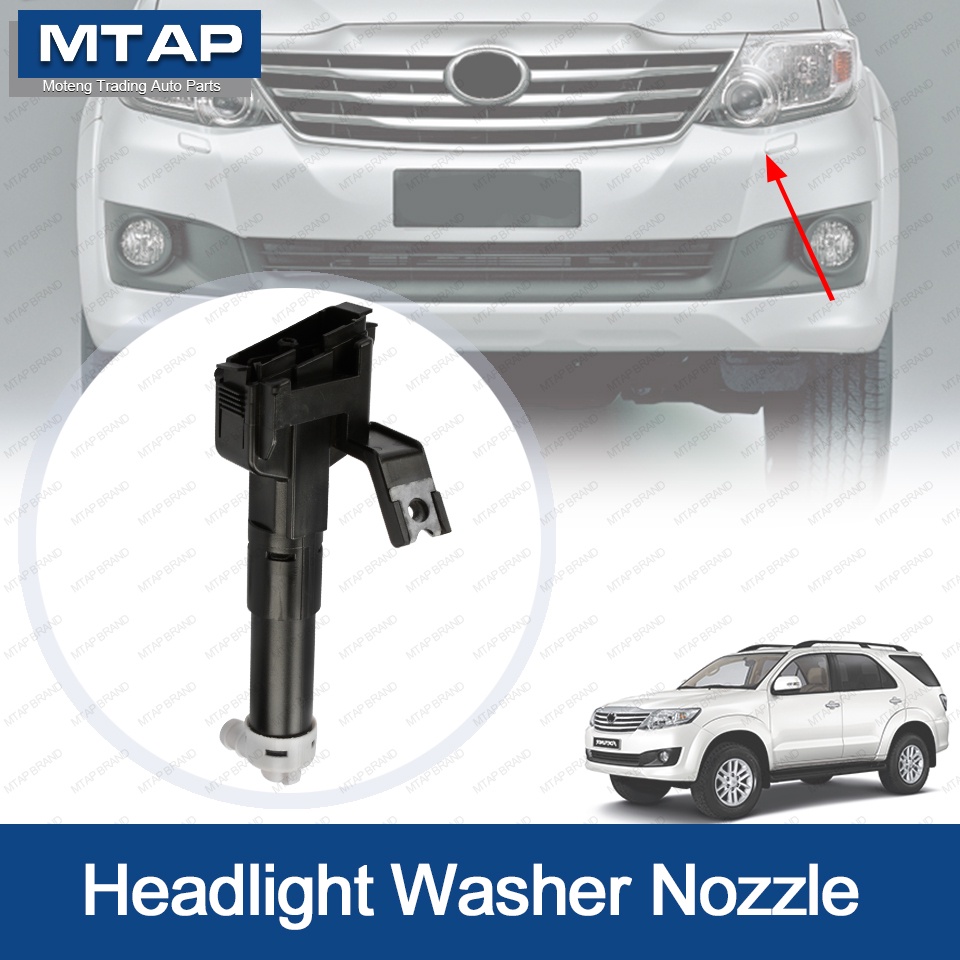 Headlight Washer Nozzle For TOYOTA Fortuner 2011-2015 KUN60 Headlamp ...