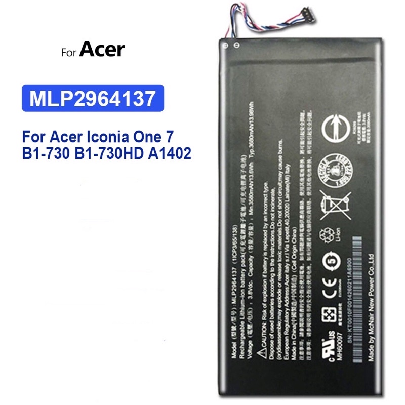 NEW High Quality MLP2964137 battery for Acer lconia One 7 B1-730 B1 ...