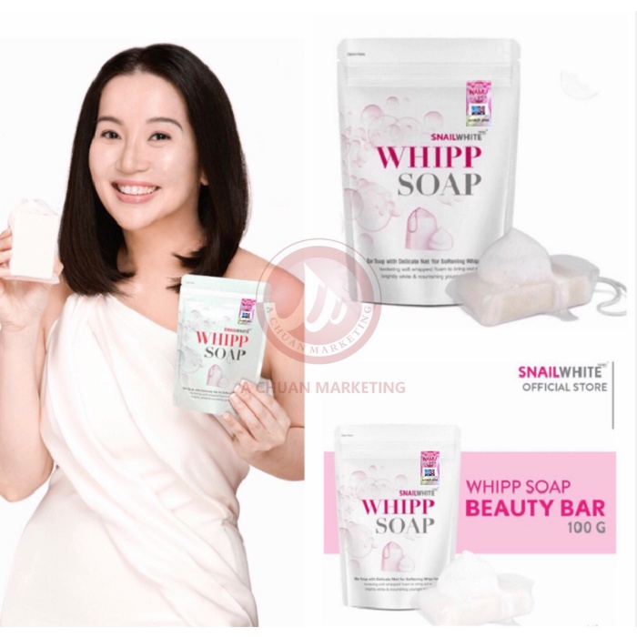 SNAILWHITE Whipp Soap Snail White Gluta Collagen Soap Thailand ...