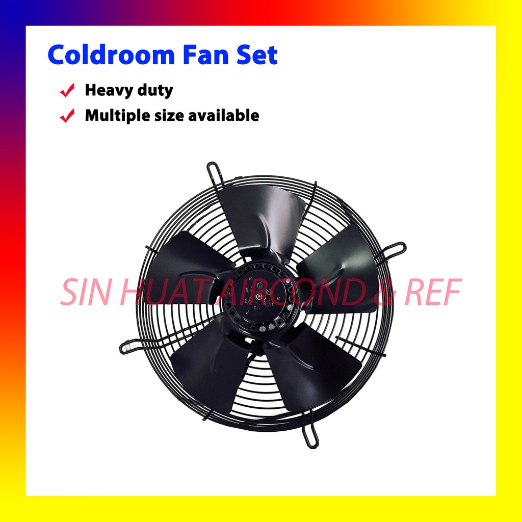 Heavy Duty Coldroom Condensor Fan Set / Cold Room Axial Fan Motor ...