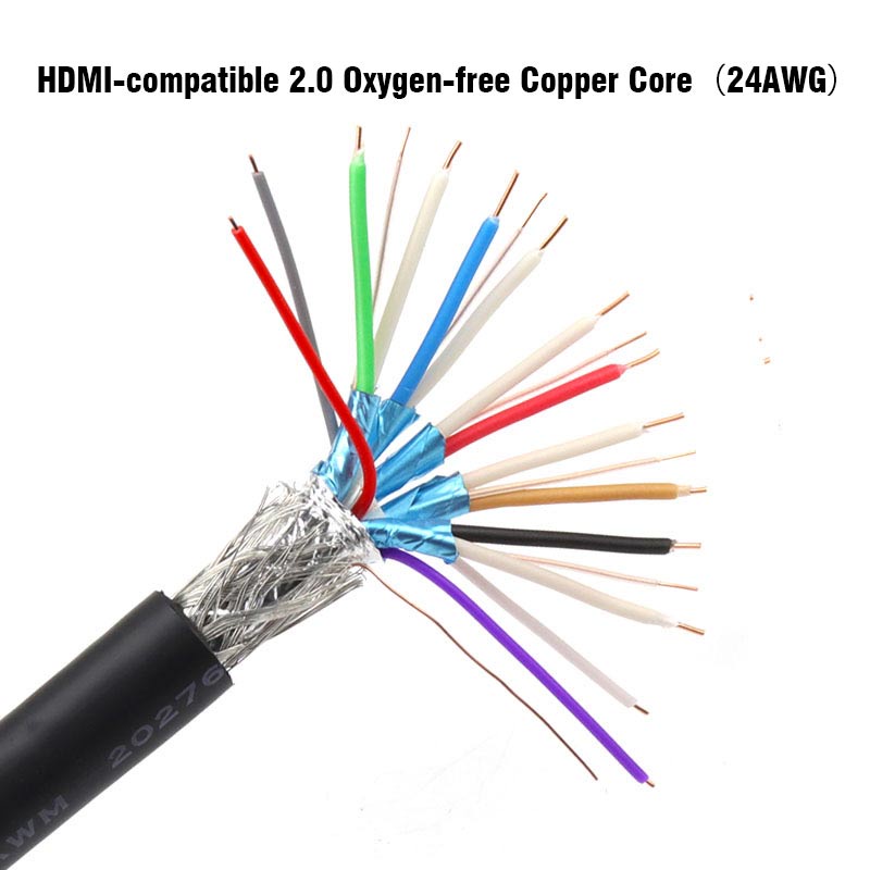 HDMI-compatible Cable Version 2.0 4K HDMI Cables 24AWG 26 28AWG Wire ...