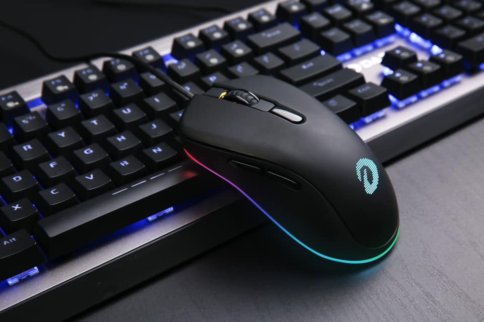 DAREU EM908 Pink / Black / White Gaming Mouse (RGB LED, BRAVO sensor ...