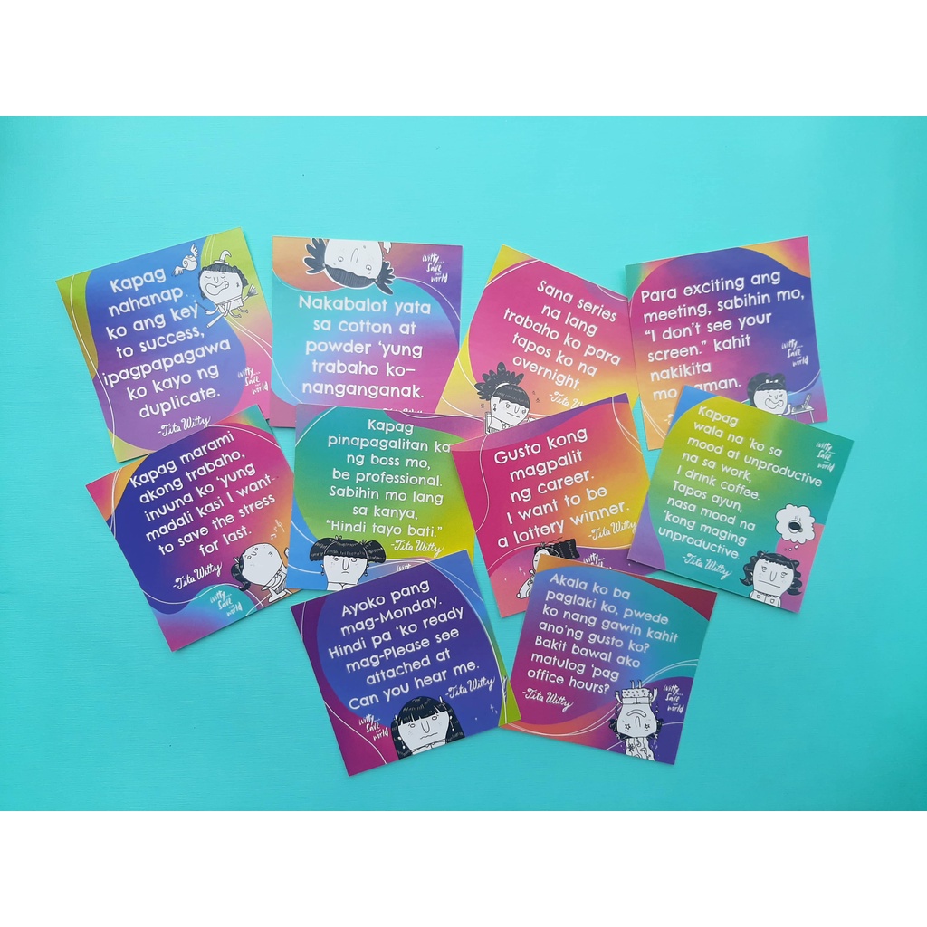 The “Work hard, pagod hard, haggard.” Sticker Set | Shopee Philippines