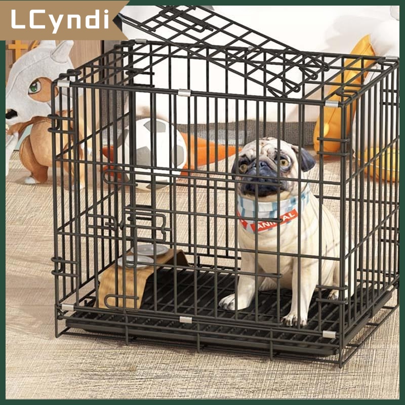 Pet cage foldable dog cage bold iron cage pet cage cat villa | Shopee ...