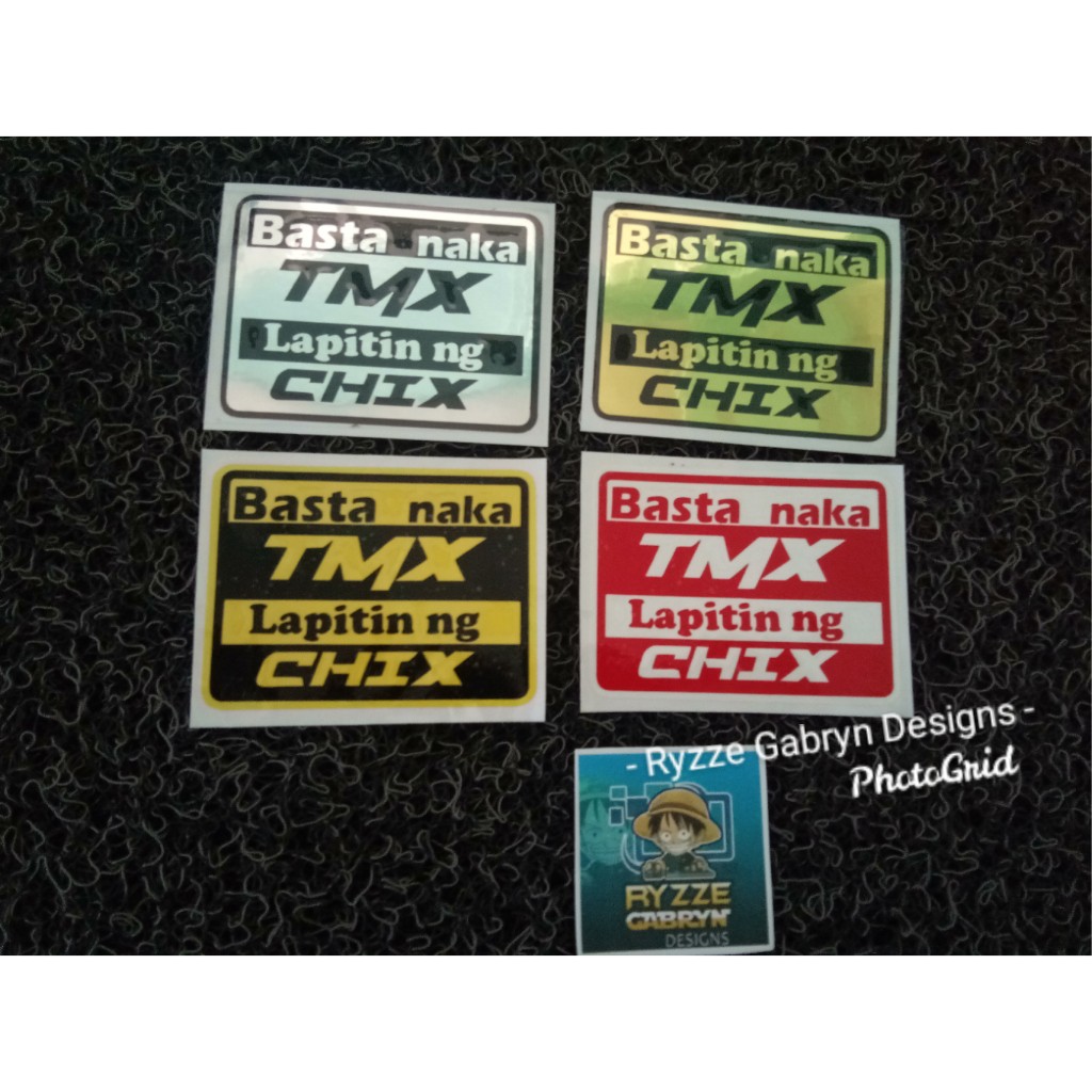 Naka Tmx habulin ng chix cutout sticker | Shopee Philippines