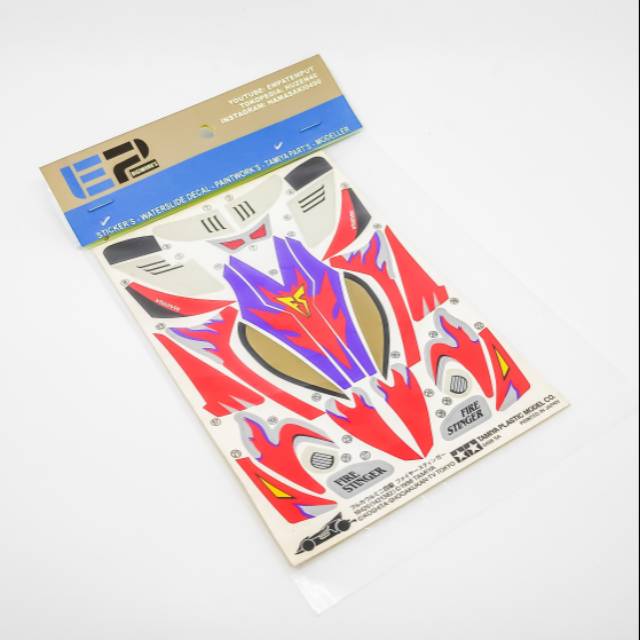 Sticker Decal Original Tamiya Mini 4WD Fire Stinger | Shopee Philippines