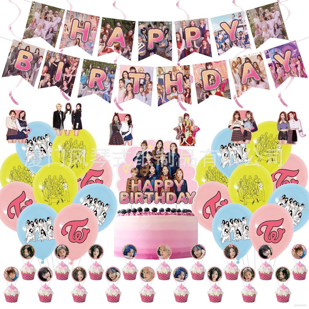 NS3 TWICE South Korean girl group Live action theme birthday party ...