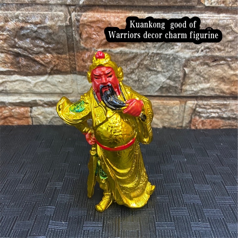 Kuankong good of warrior decor charm figurine | Shopee Philippines