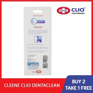 CLEENE Clio Dentaclean Toothbrush 3s | Shopee Philippines