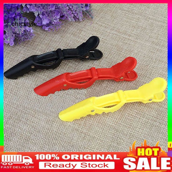 Chic{mfgj}-5 Pcs Hair Clips Clamps Hairdressing Salon Crocodile DIY ...