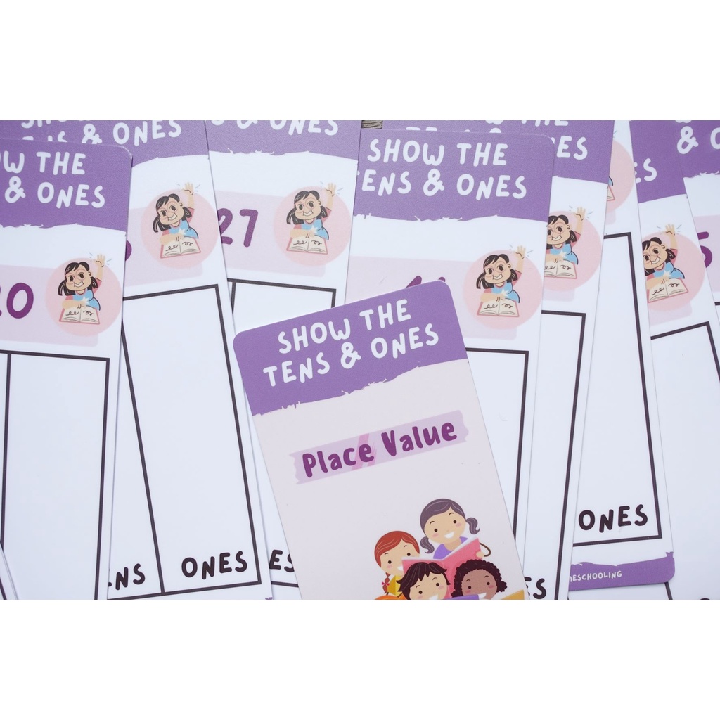 Math Flashcards: Place Value Task Cards | Shopee Philippines