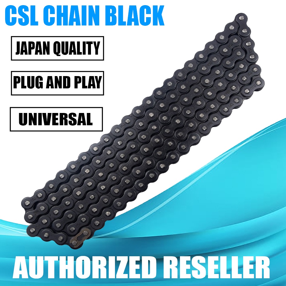 CSL BLACK Universal Motorcycle Chain 428H-110L/120L/130L Japan Quality ...