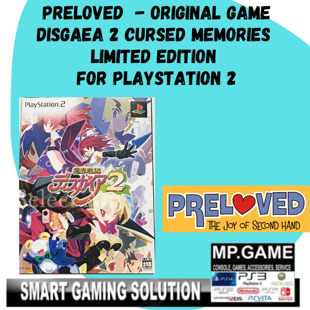 Preloved Game PS2 Cassette Ori PS2 Disgaea 2 Cursed Memories Limited ...