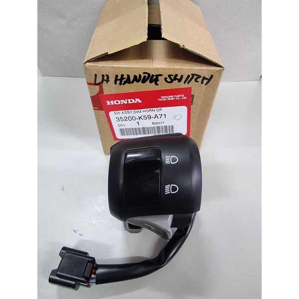 Left Switch Assy,Dimmer/Horn/Winker for Click125/150 version 2 | Shopee ...