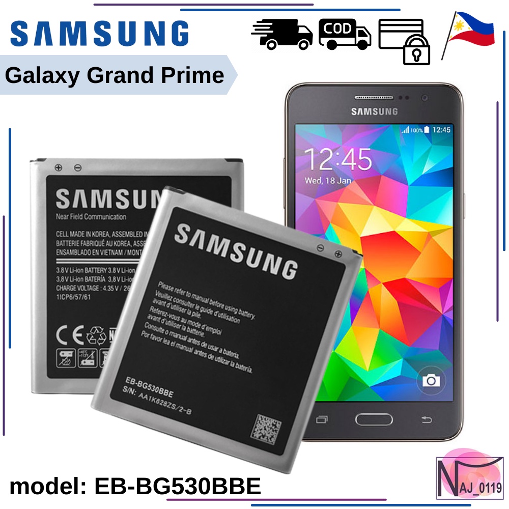Samsung Galaxy Grand Prime Orihinal na Battery Modelo: EB-BG530BBE ...