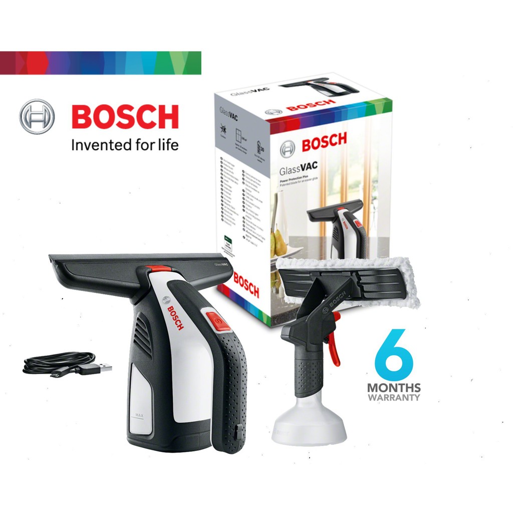 Bosch GlassVAC Solo Plus Cordless Rechargeable Window Vacuum for ...