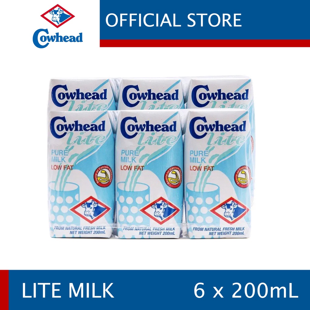Cowhead Lite Milk 200ml x 6 | Shopee Philippines