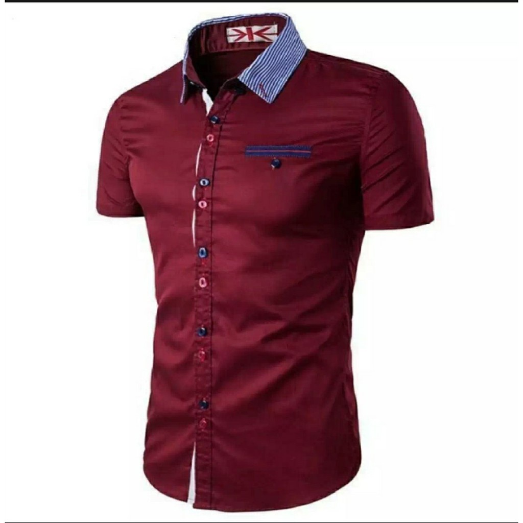KEMEJA RICKY SLIMFIT SHIRT | Shopee Philippines