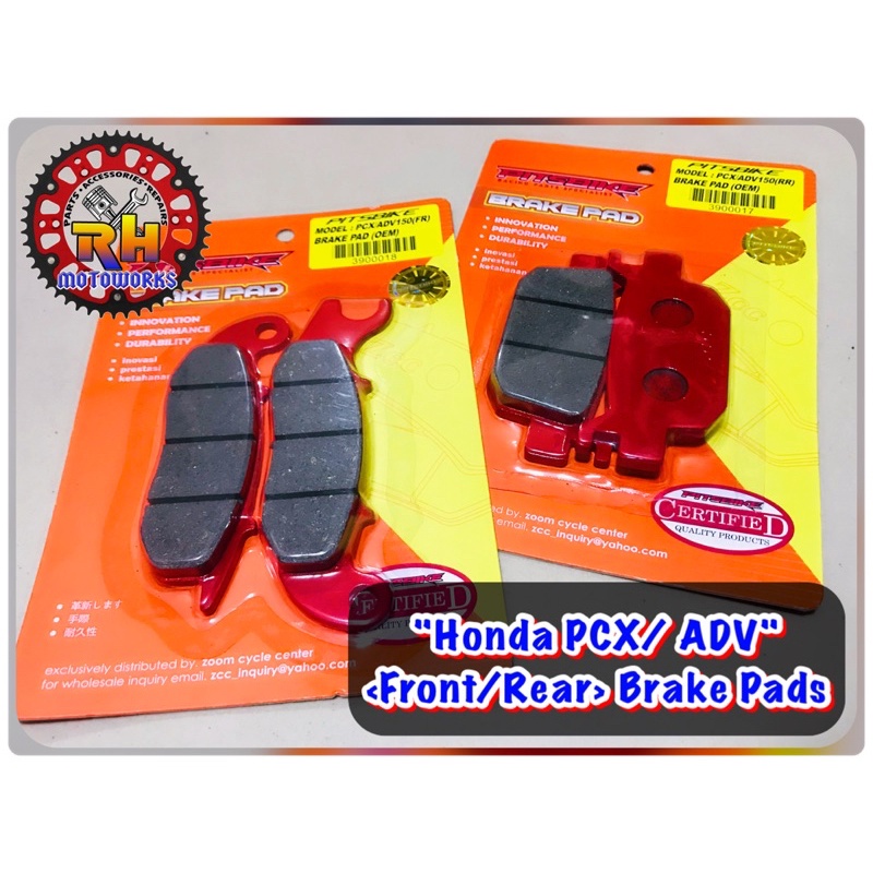 Honda Pcx Adv Front And Rear Brake Pads Pitsbike Shopee Philippines