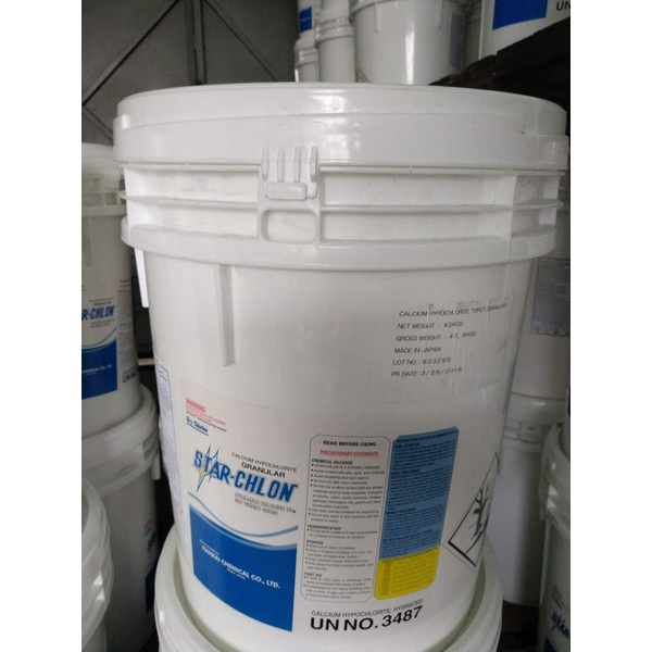 STAR-CHLON Japan 70% Chlorine Granules Calcium Hypochlorite | Shopee ...