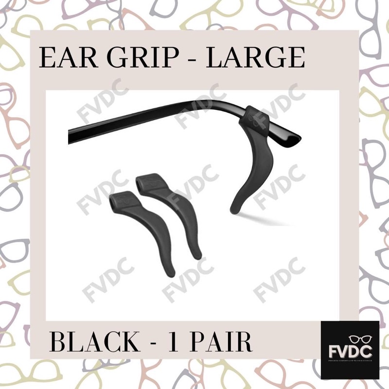 FVDC ANTI-SLIP EAR GRIP, COMFORT Silicone Ear Hook, Eye glass Temple ...