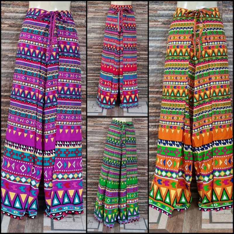 AZTEC THAILAND BOHO/BOHEMIAN WRAPAROUND PANTS | Shopee Philippines