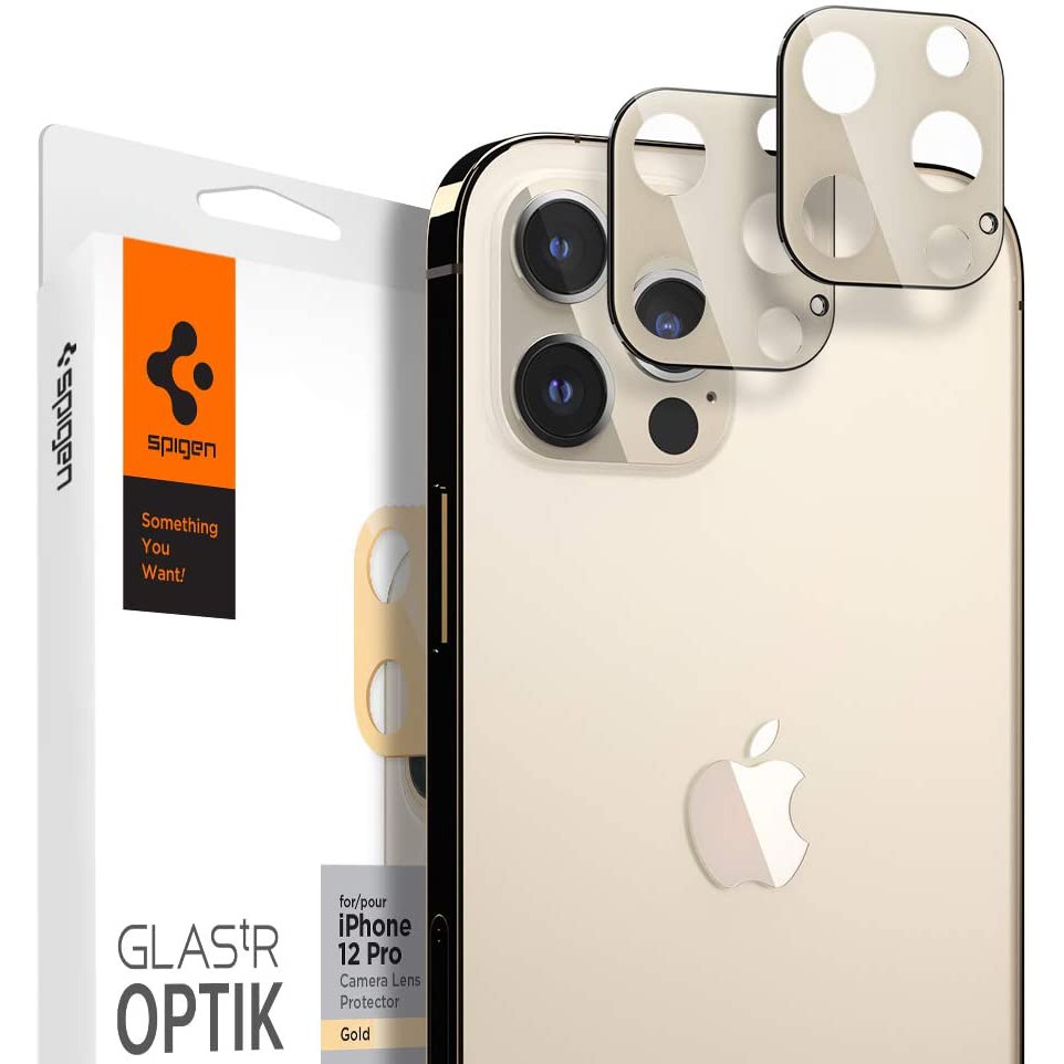 Spigen iPhone 12 Pro Camera Lens Protector Optik Gold (2Pack) | Shopee ...