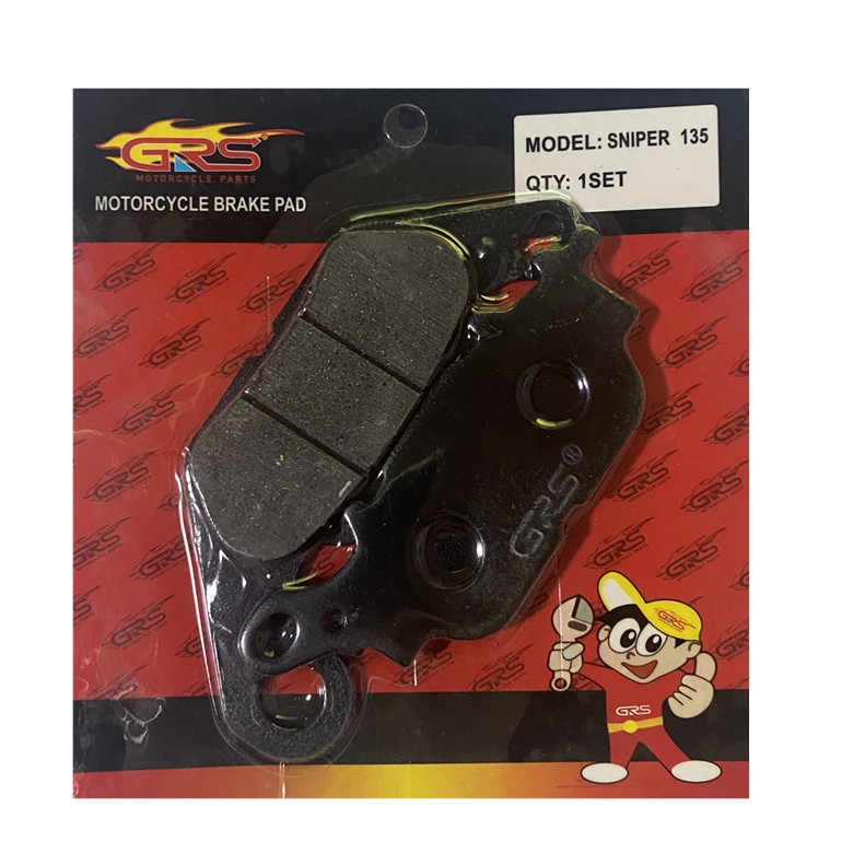 TLJ Motorcycle 1PC GRS Brake Pad WAVE/SNIPER/MIO/SHOGUN/RAIDER/DASH ...