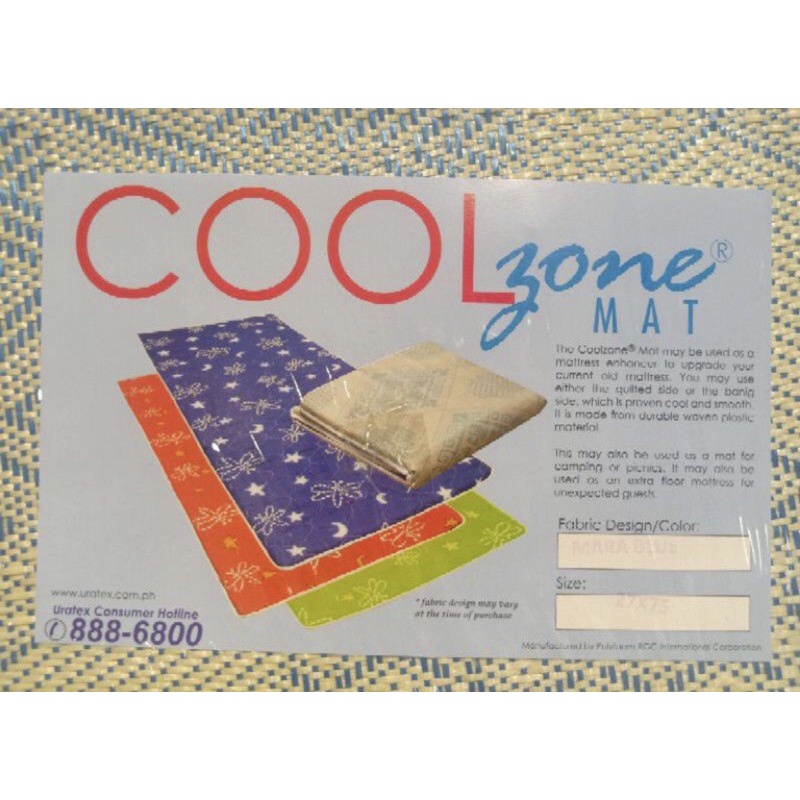 COOLZONE MAT FOAM WITH BANIG (MANUFACTURED BY URATEX) | Shopee Philippines