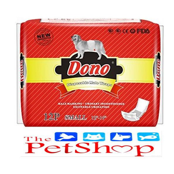 Dono Male Dog Wrap Disposable Diaper Small 12's | Shopee Philippines