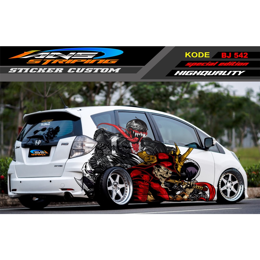 Decal STICKER JAZZ BRIO AGYA SIGRA AVANZA DATSUN / VENOM CAR VARIATION ...