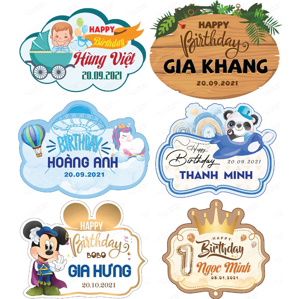 Name PLATE, CHIBI WALL BANNER - Birthday Decoration | Shopee Philippines