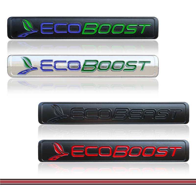 3D Metal Emblem ECOBOOST ECO BOOST Rear Trunk Car Badge Car Sticker For ...