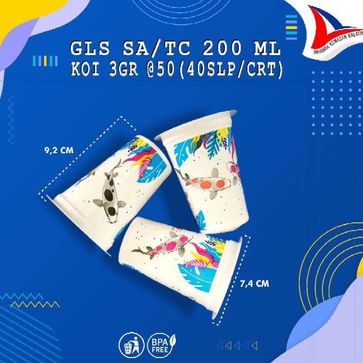 Sap Glass 200 Ml Koi / Coffee Tea Syrup Glass Contains 50 Pcs | Shopee ...