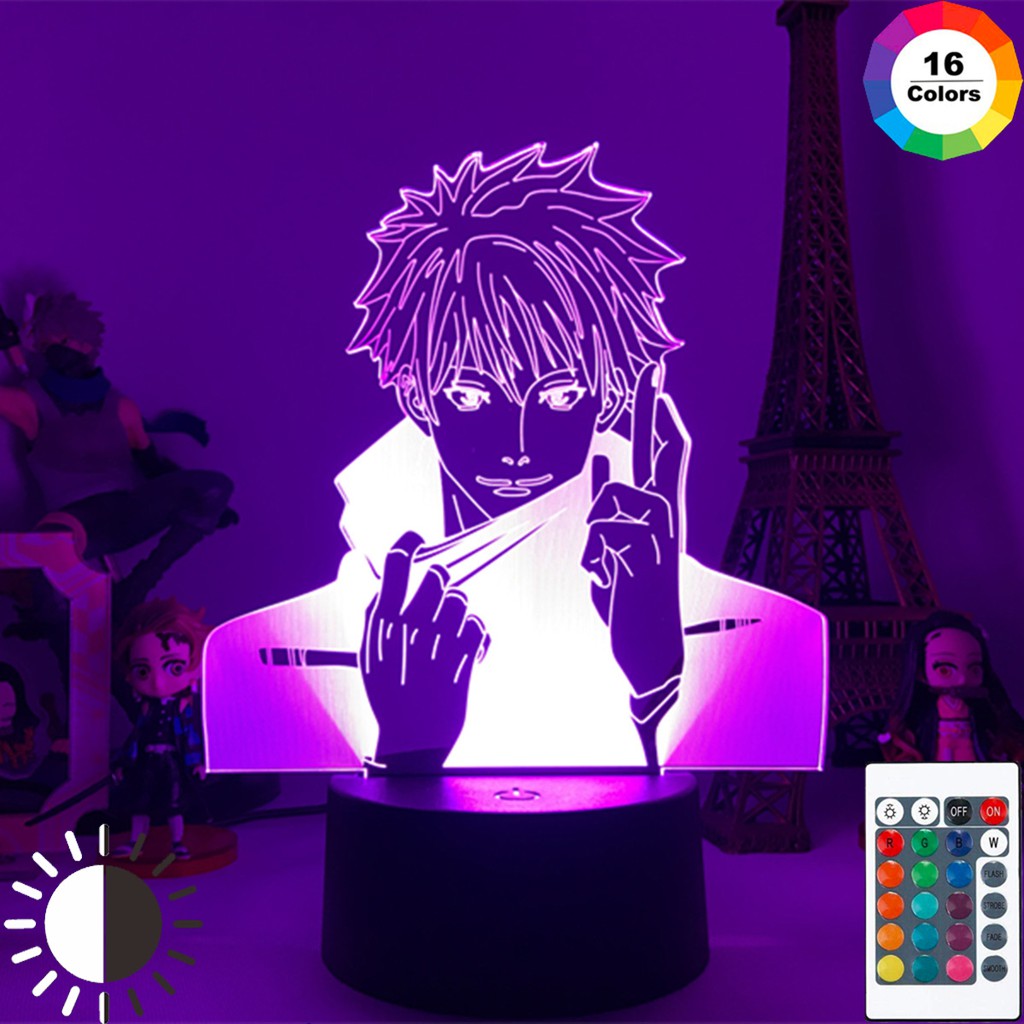 3D Night Light Anime Lamp Jujutsu Kaisen Gojo Satoru Figure for Kids ...
