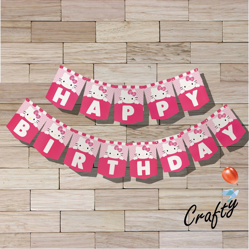 Hello KITTY Birthday Banner | Shopee Philippines