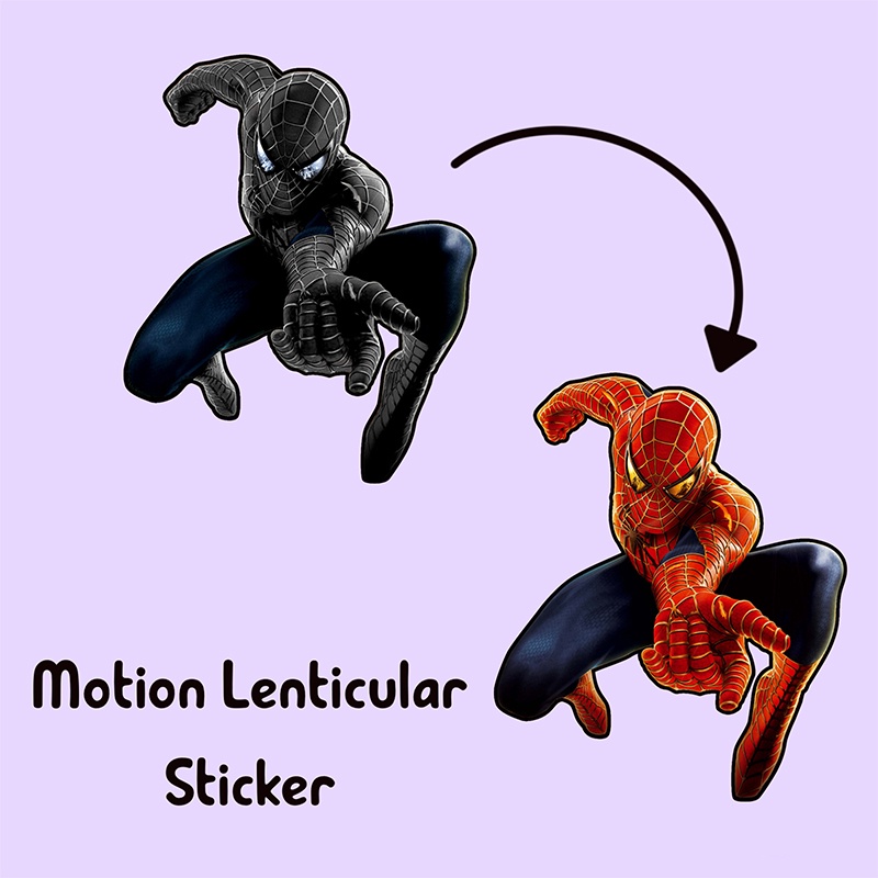 spiderman 3D Gradient Waterproof High-Quality Car Stickers Illusion ...