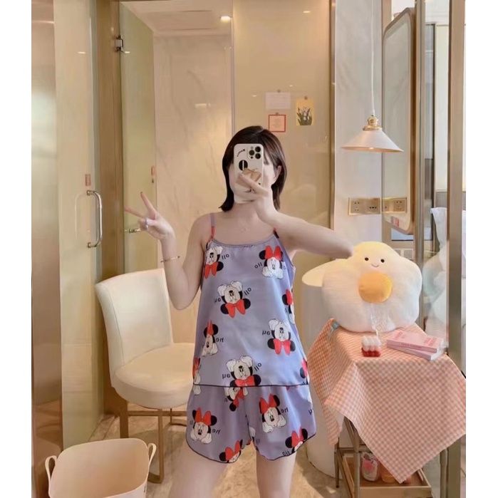 Sexy Sleepwear| Silk Short Camisole Terno | Soft Satin Fabric Sexy ...