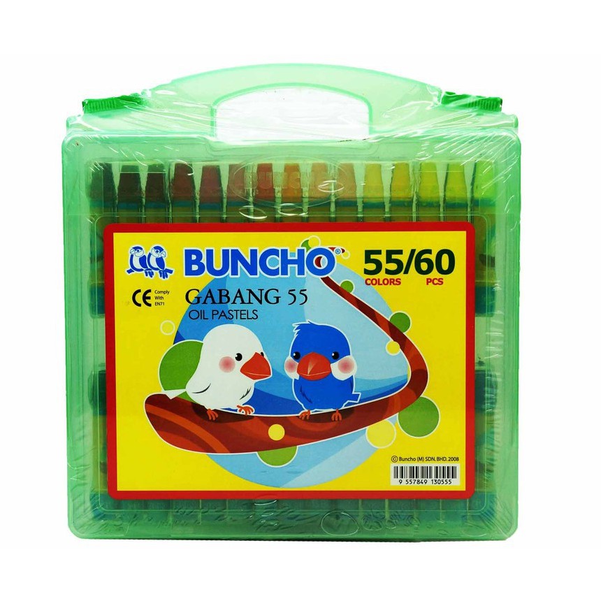 Buncho Gabang Oil Pastels 55/60 (Green Box) | Shopee Philippines
