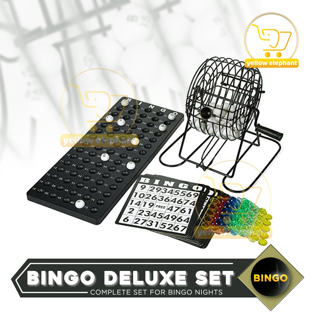 Bingo Game Deluxe Set (with separate order of Cards and balls) | Shopee ...