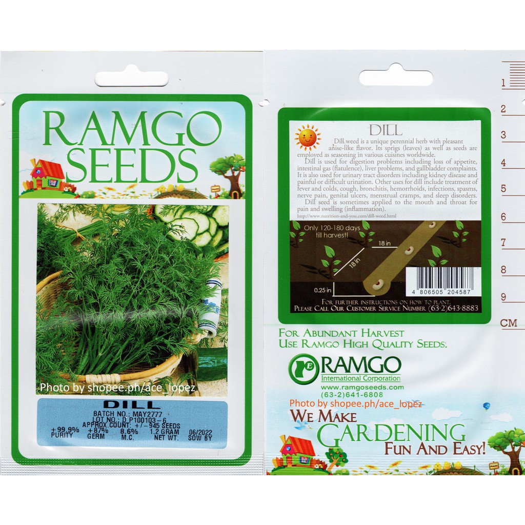 Ramgo Herbs Seeds - Sold per Pack per Variety _ALS2127 | Shopee Philippines
